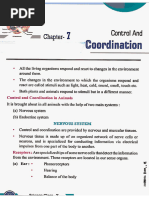 Controland Coordination Class 10 | PDF