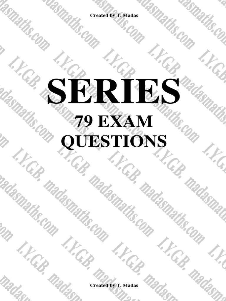 Series Summation Practice | PDF | Teaching Methods & Materials