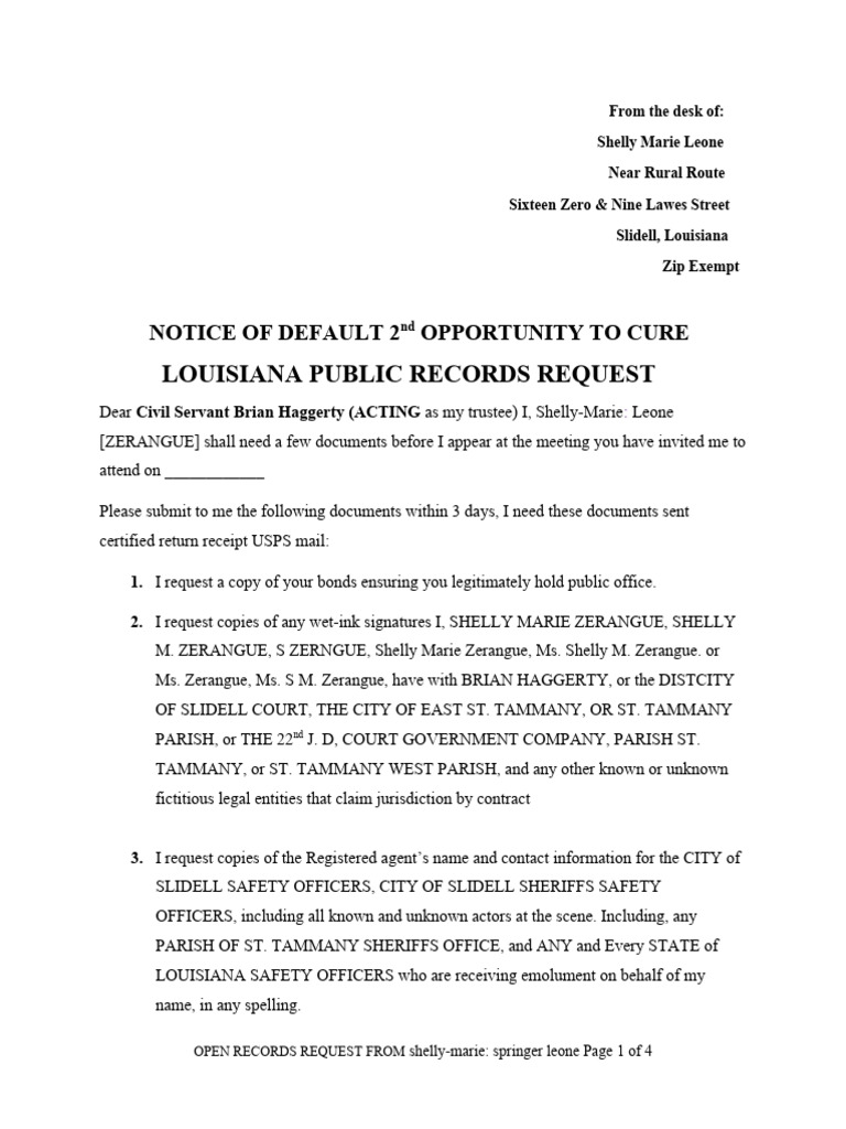 Draft Template For Request | PDF