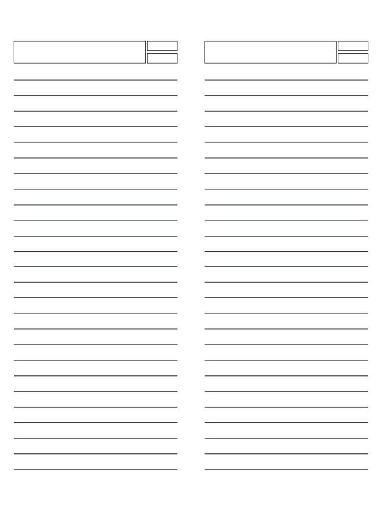 Hojas Rayadas A 4 A5 Final. | PDF