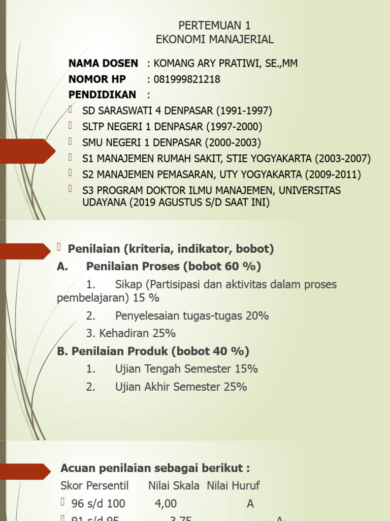 Pertemuan 1 | PDF