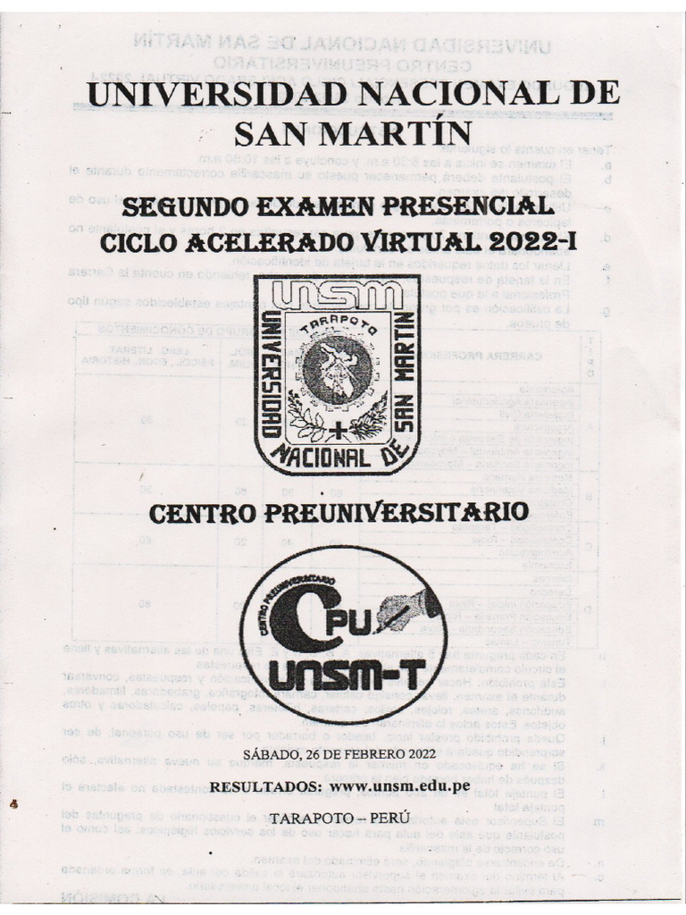 CPU 2022-I 2do | PDF