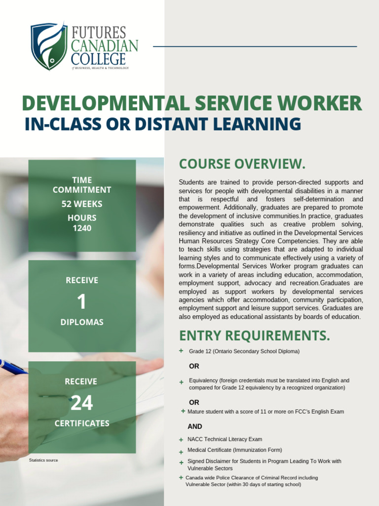 FCC Developmental Service Worker Syllabus | PDF
