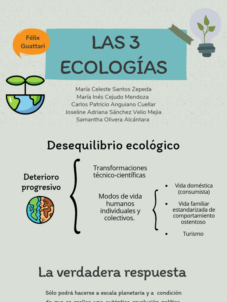Las 3 ecologías | PDF