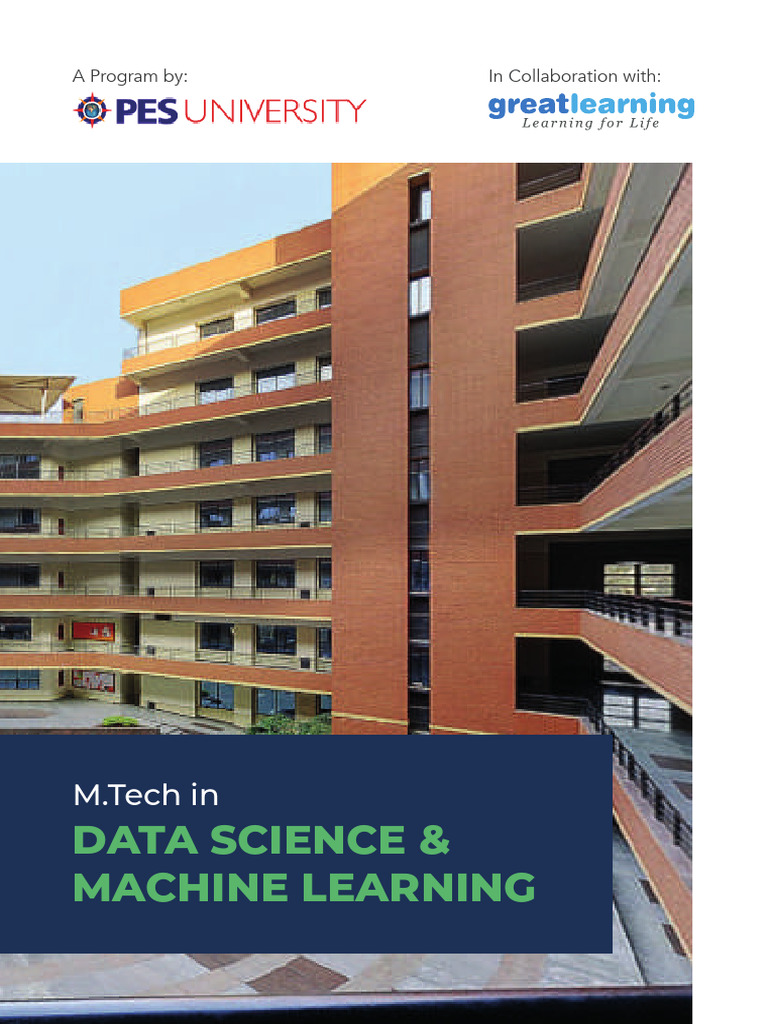 Mtech in Data Science and Machine Learning | PDF | Machine Learning | Statistics