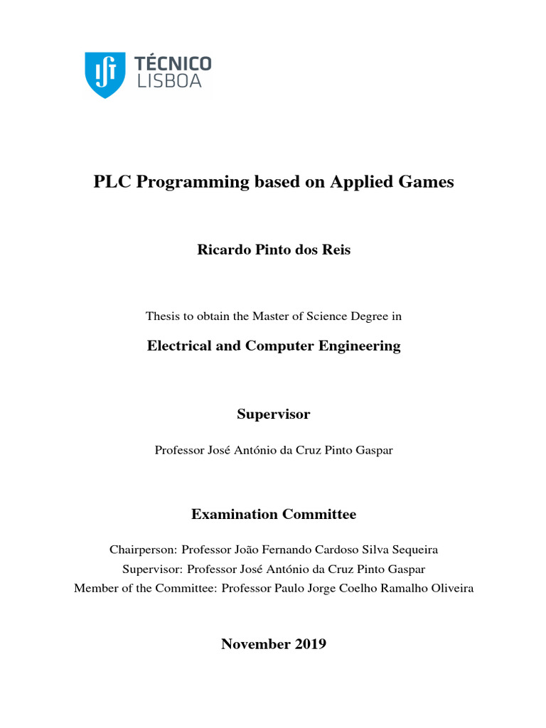 Plc Programming Based On Applied Games Pdf Programmable Logic Controller Matrix Mathematics