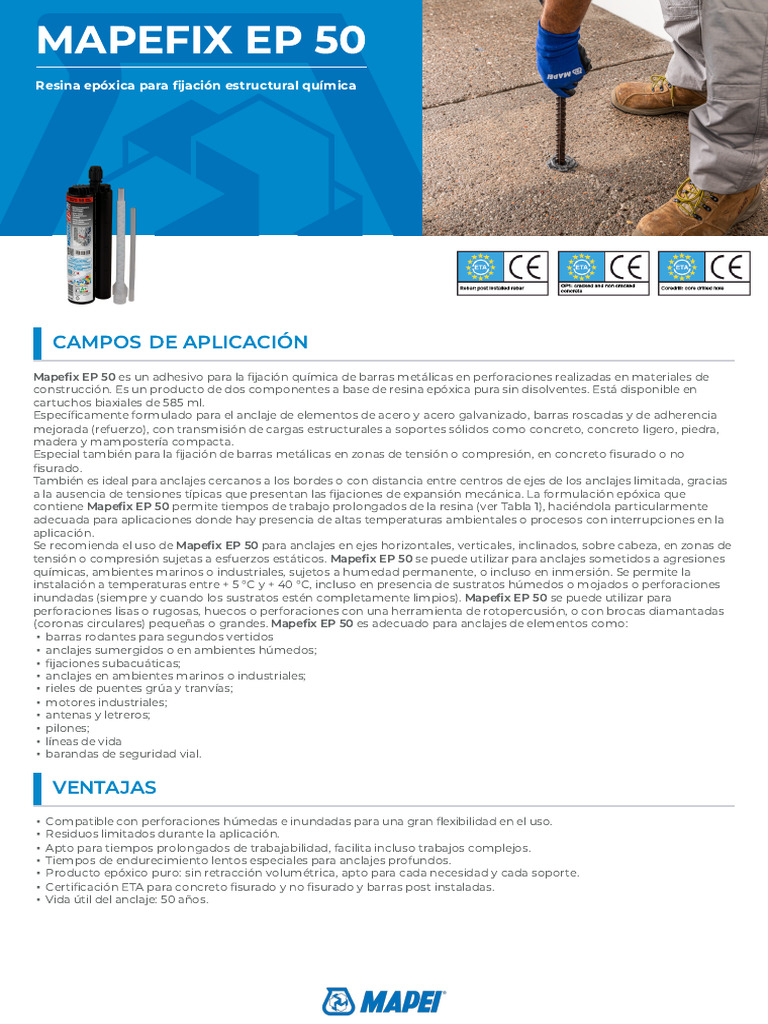 1 05810 Mapefix-Ep-50 Es-Co | PDF