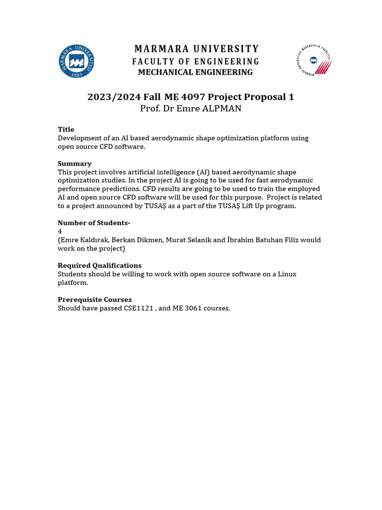 Emre Alpman Fall 2023 Project Proposal 1 | PDF