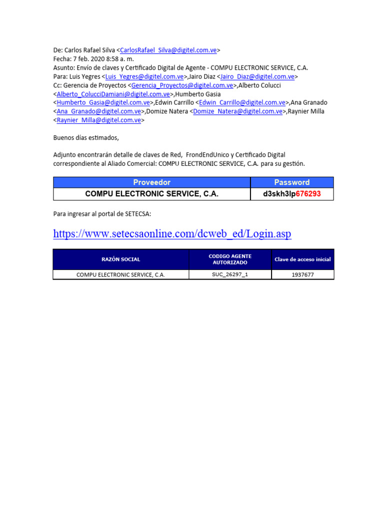 Claves Certificado Compu Serv. Elect | PDF