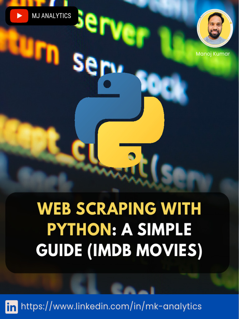 Web Scraping With Python - A Simple Guide (IMDB Movies) | PDF | Career & Growth