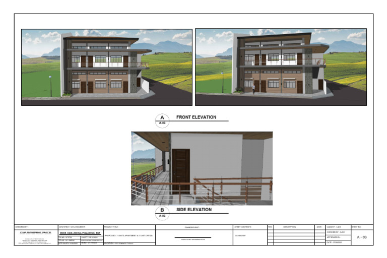 Front Elevation: Cilha Engineering Services Engr. Carl Joshua ...