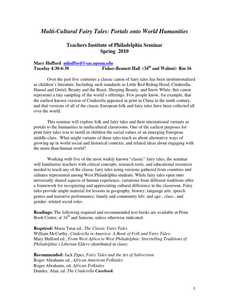 Hufford, Mary - Multi-Cultural Fairy Tales | PDF