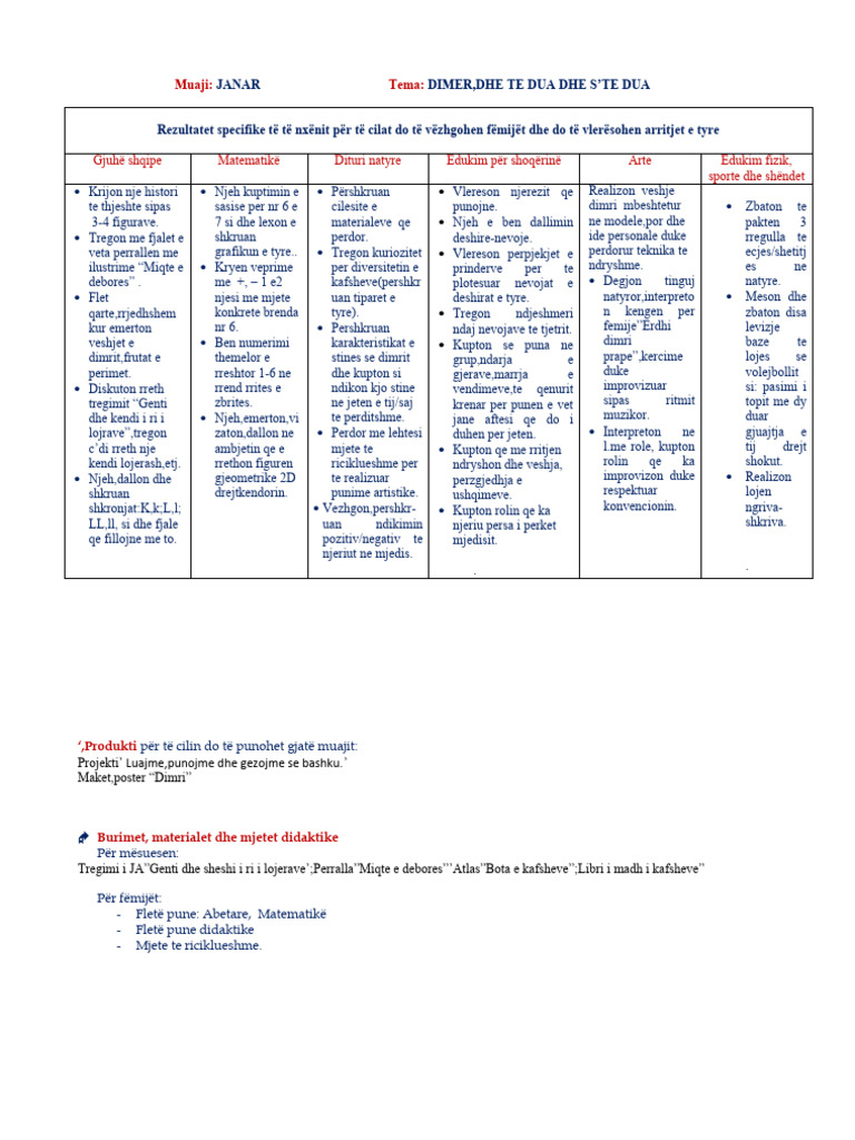 Plani Janar 2021 | PDF