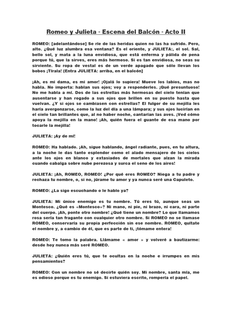 Romeo y Julieta | PDF | Romeo y Julieta | Amor