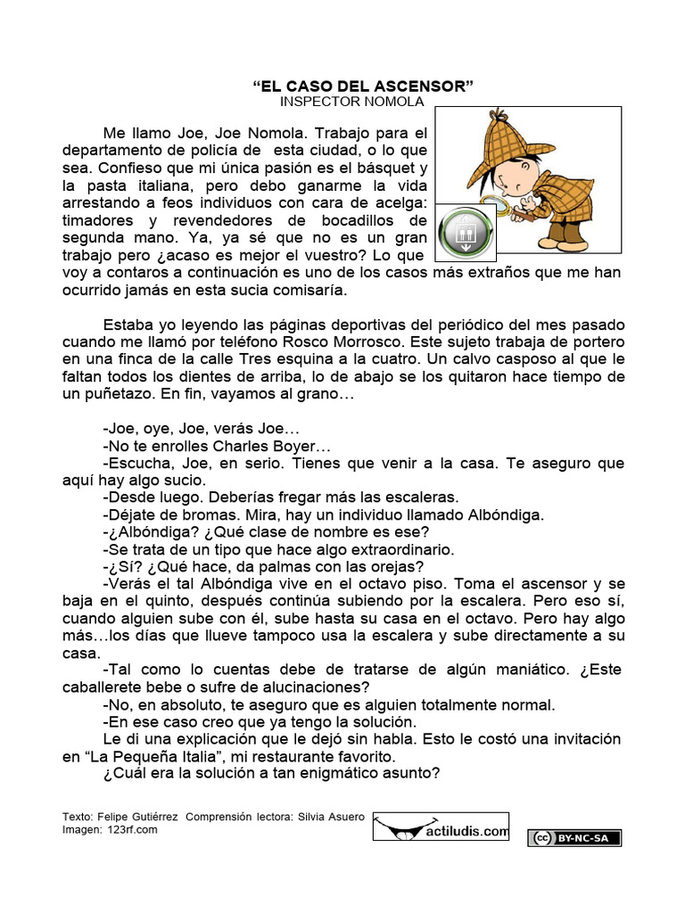 El Caso Del Ascensor | PDF