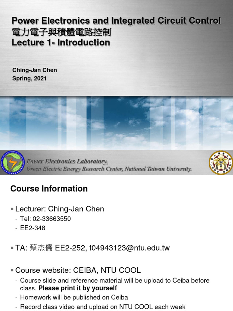 PEIC 1 Introduction | PDF | Power Electronics | Electronics