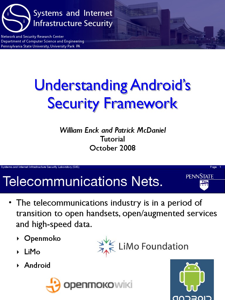 Android Sec Tutorial Pdf Android Operating System Application Programming Interface