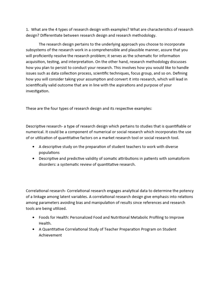 4 Types of Research Design | PDF | Career & Growth | Self-Improvement