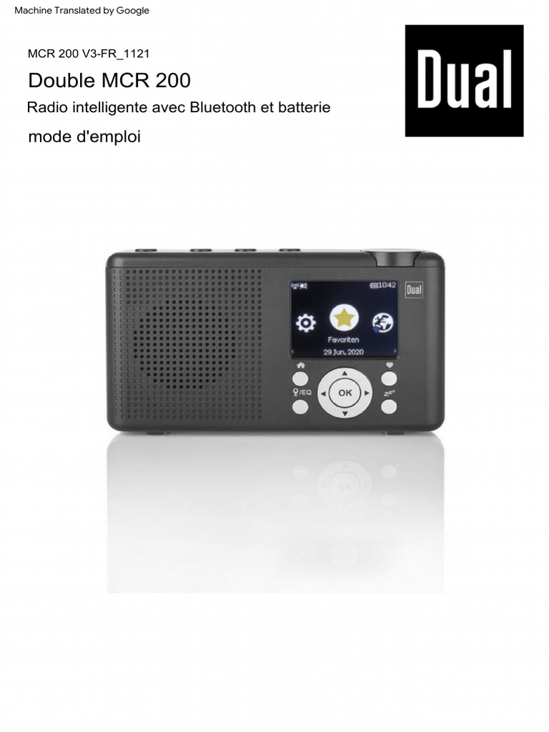 Dual MCR 200 V3-DE 1121 | PDF