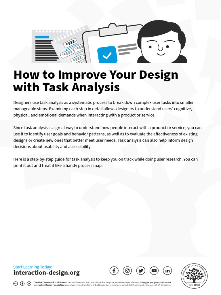 How To Improve Your Design With Task Analysis | PDF | Usability ...