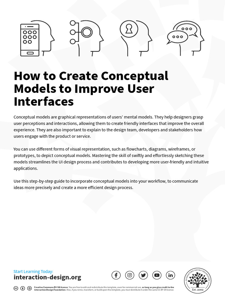 How To Create Conceptual Models To Improve User Interfaces Download Free Pdf User Interface