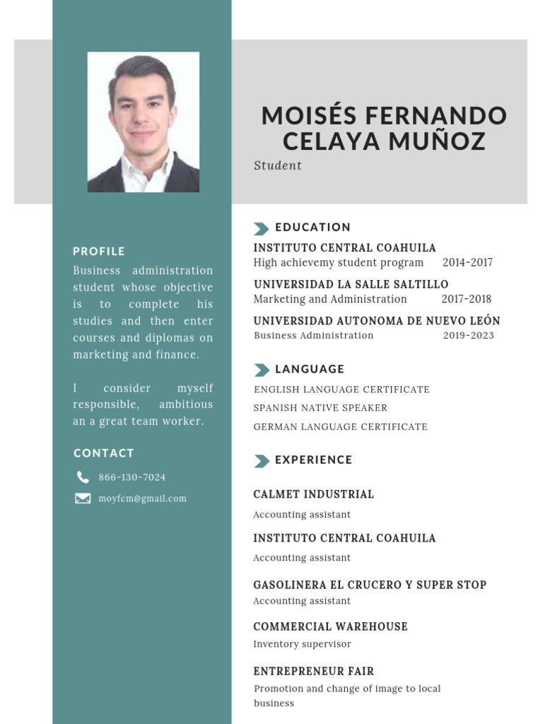 CV Moises Celaya | PDF