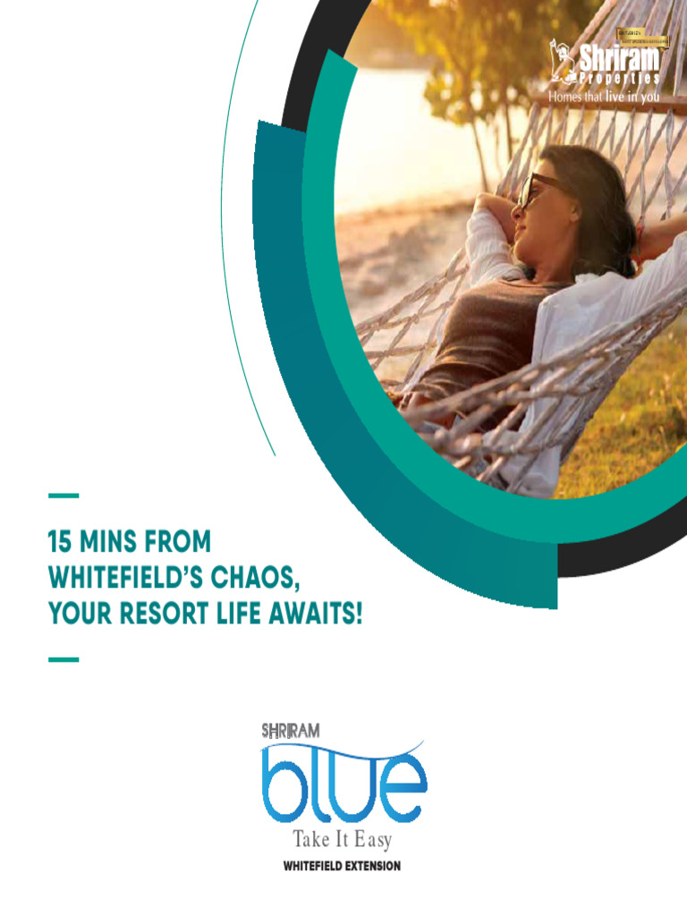 Shriram Blue: Resort Living in Whitefield | PDF