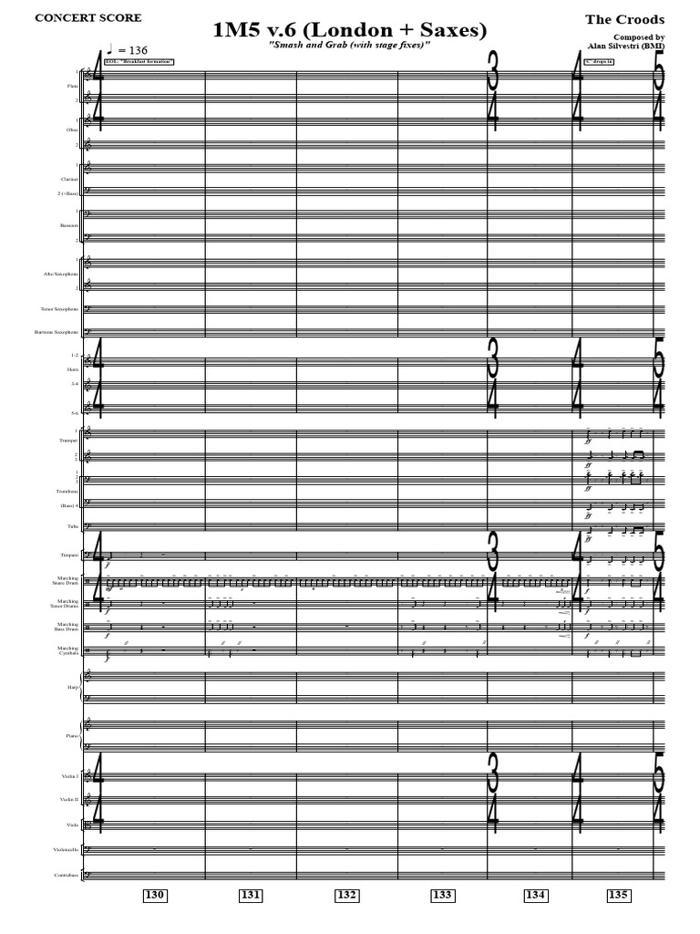 The Croods - Smash and Grab Alan Silvestri (Palhetas) | PDF | Saxophone ...