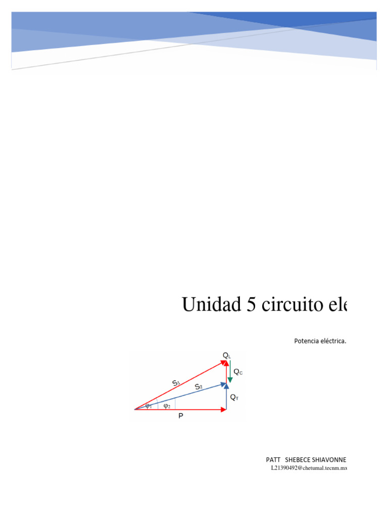 Unidad 5 | PDF | Energia electrica | Poder (Física)
