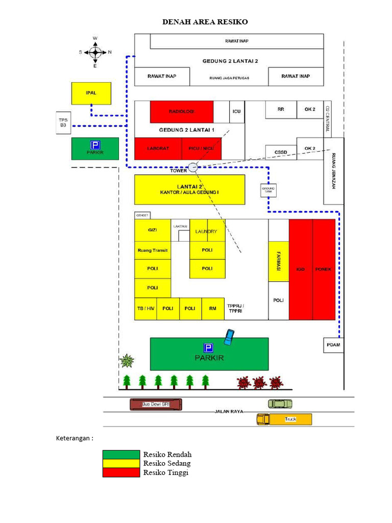Denah Area Resiko Rsud Kesesi | PDF