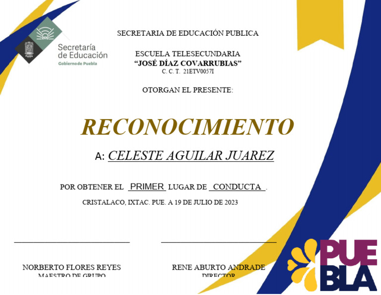 Machote Diploma | PDF