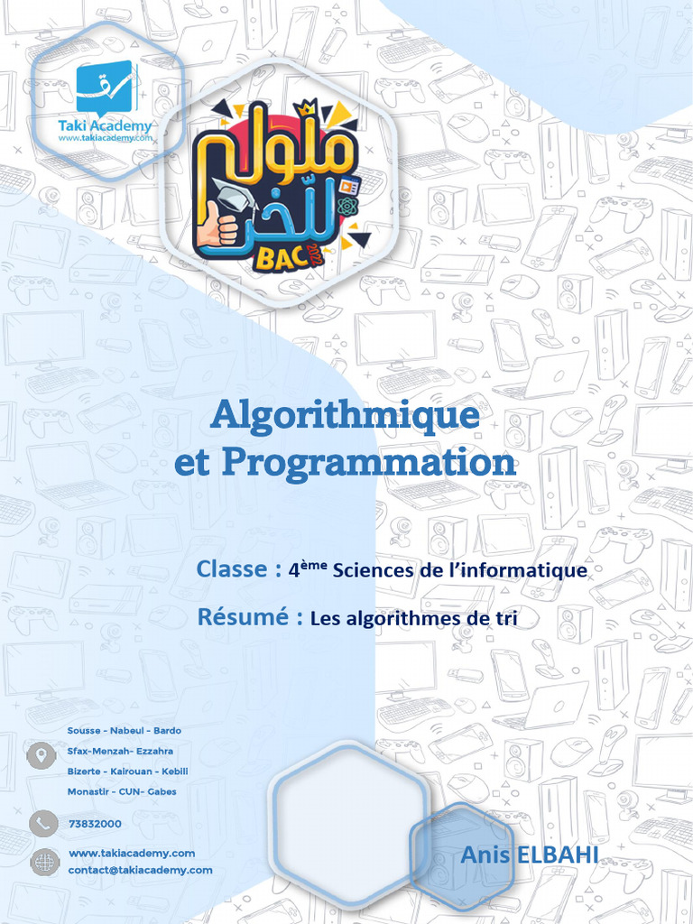 Algorithmes de Tri en Informatique | PDF