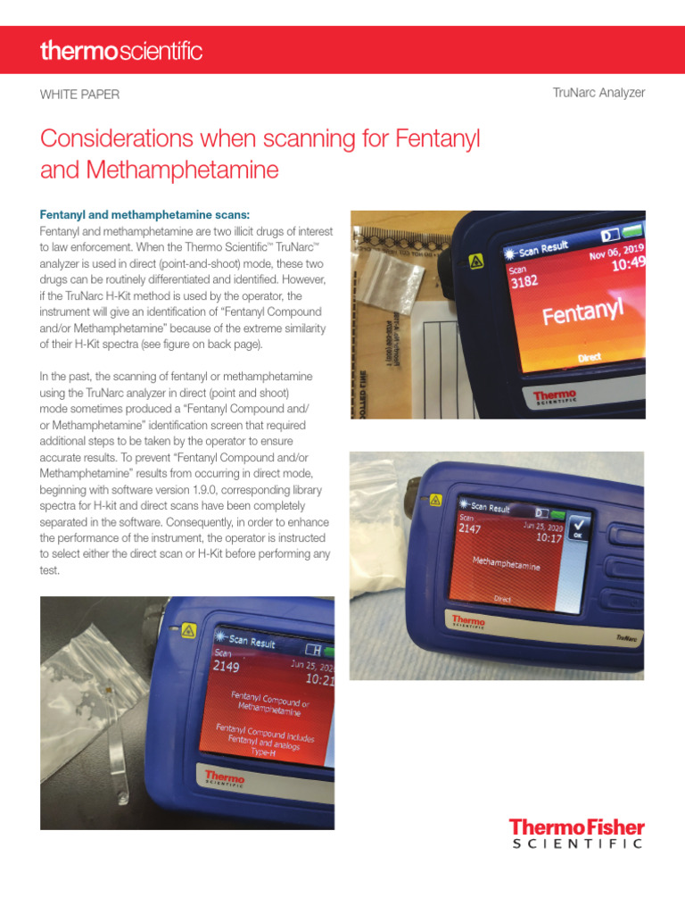Trunarc Whitepaper Raman Spectroscopy Fentanyl Methamphetamine Spectral ...