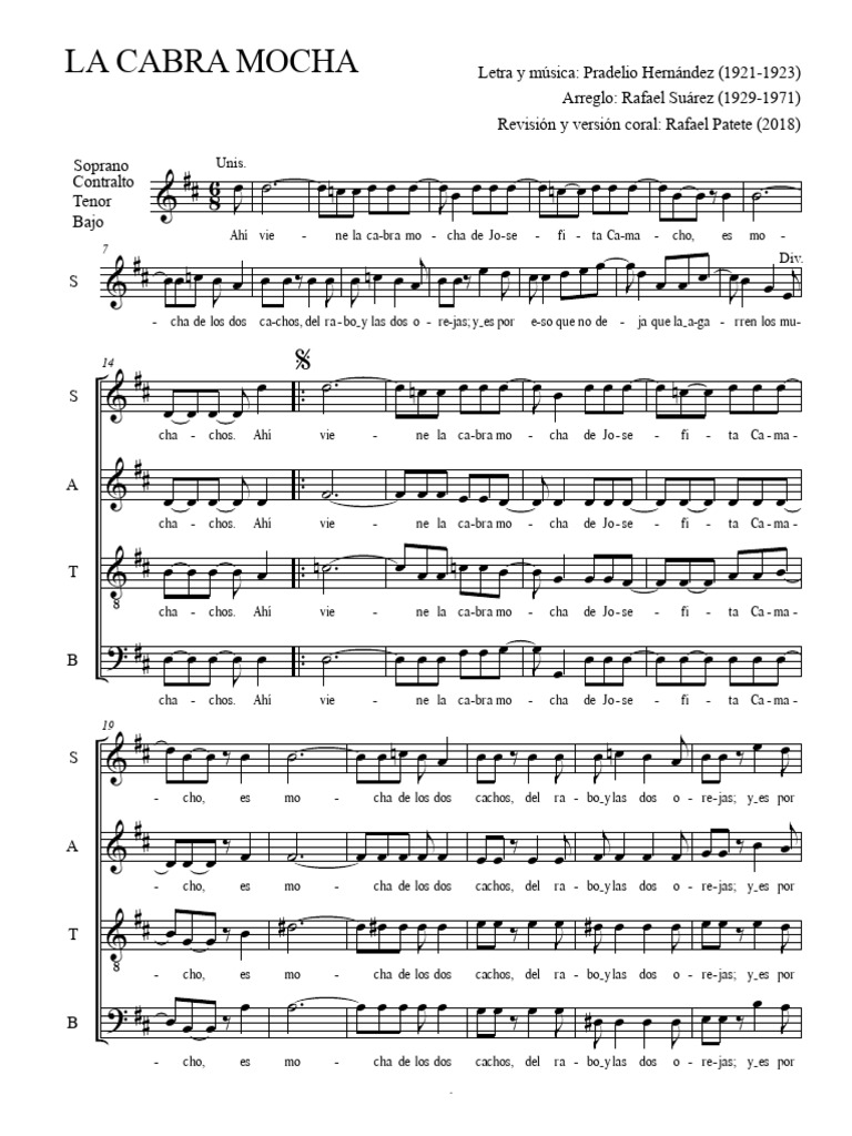 La Cabra Mocha - Ver. 2020 | PDF