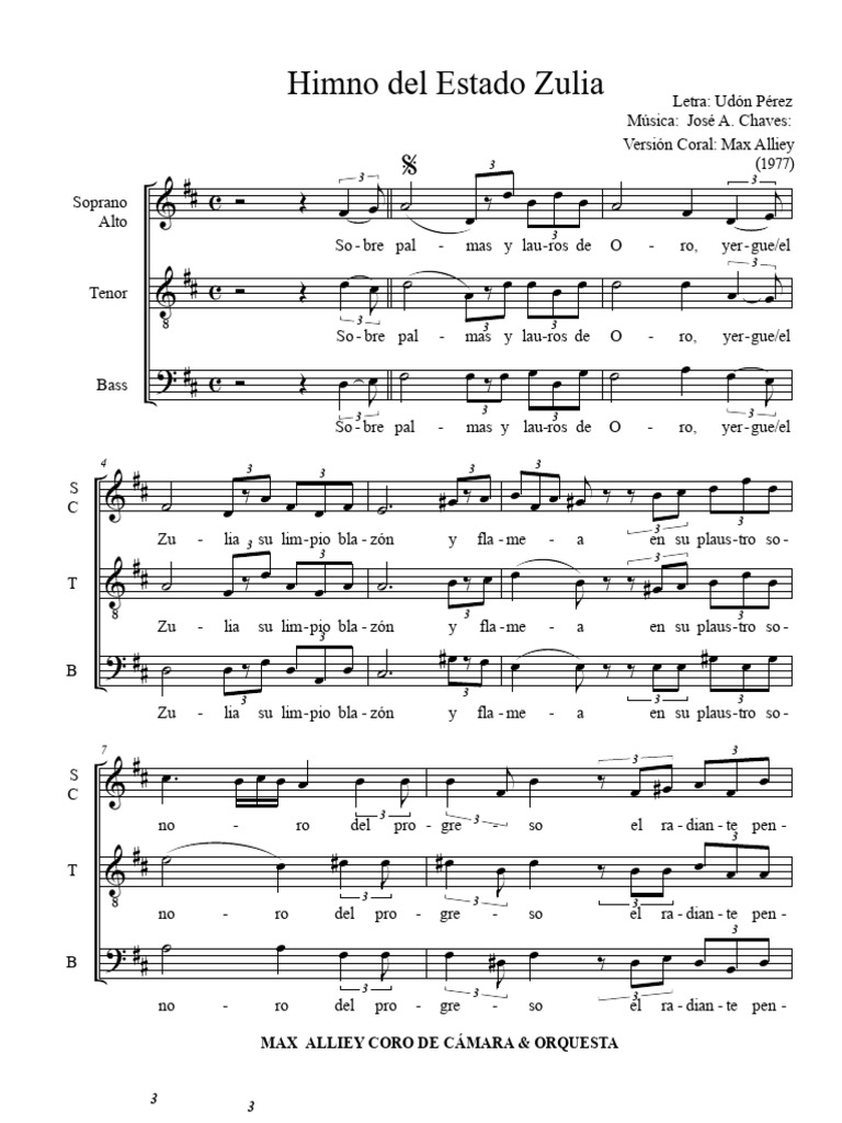 Himno Del Zulia | PDF
