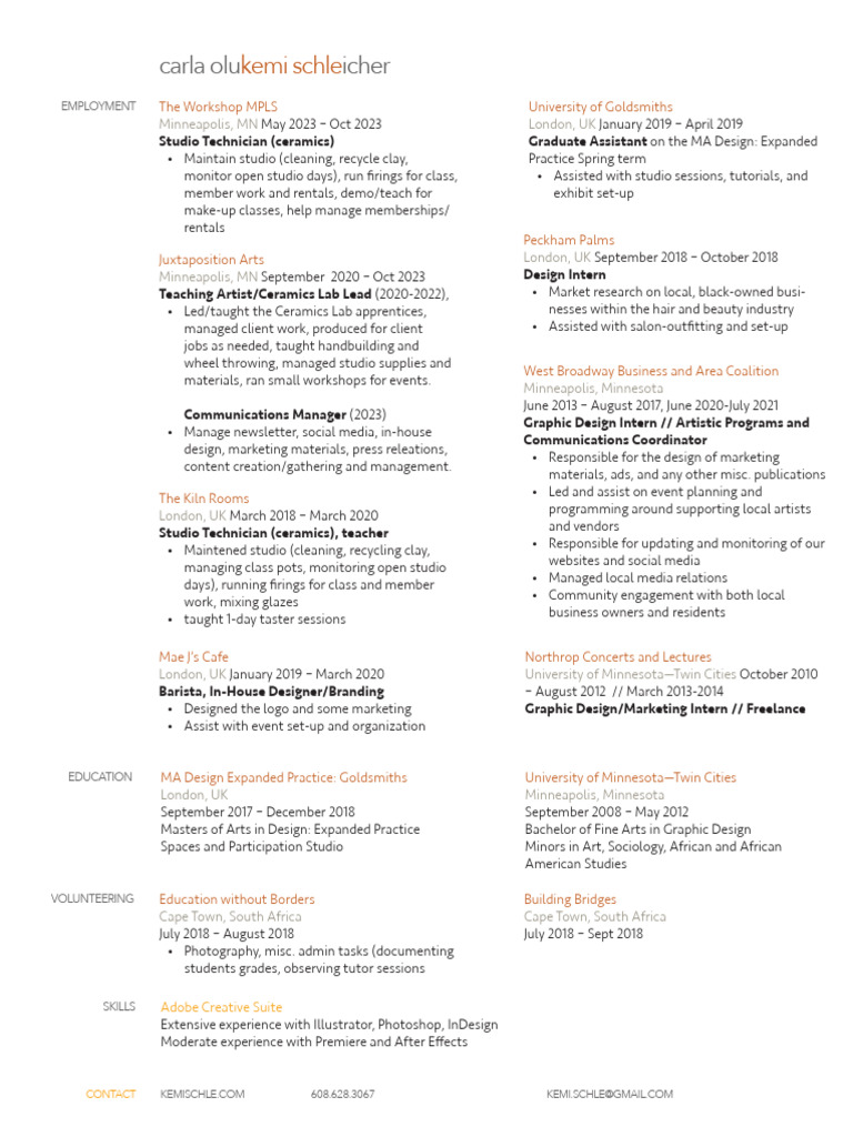 Resume 2023 | PDF