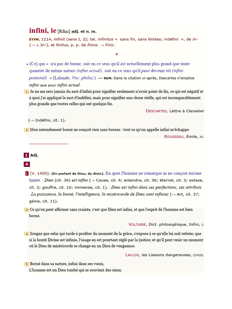 Infini | PDF | Infini | Limite (mathématiques)
