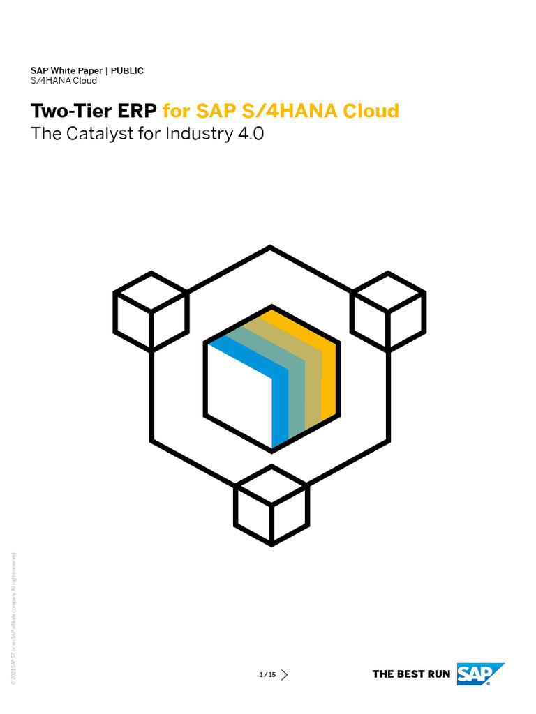 2-Tier ERP With SAP S_4HANA Cloud_ a Catalyst for Industry 4.0 | PDF