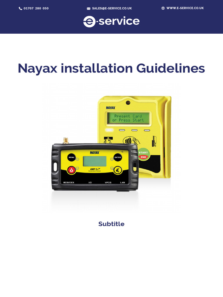 E-Service-Nayax-Installation-Guide-v1 | PDF | Electrical Connector ...