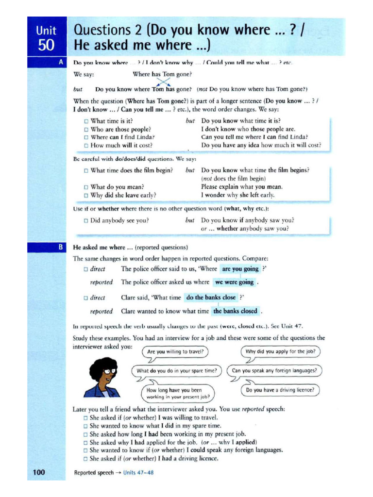 REPORTED_SPEECH_WH-QUESTIONS | PDF