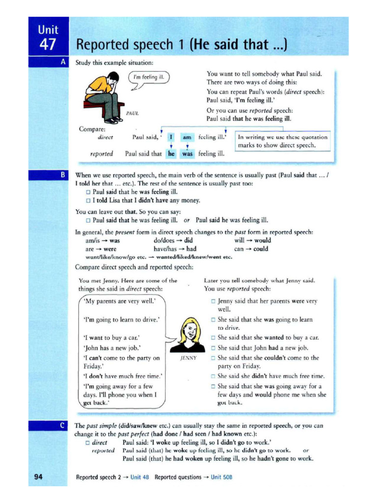 REPORTED_SPEECH_PRACTICE | PDF