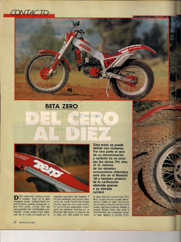Beta Zero Motociclismo n1144 1990 | PDF