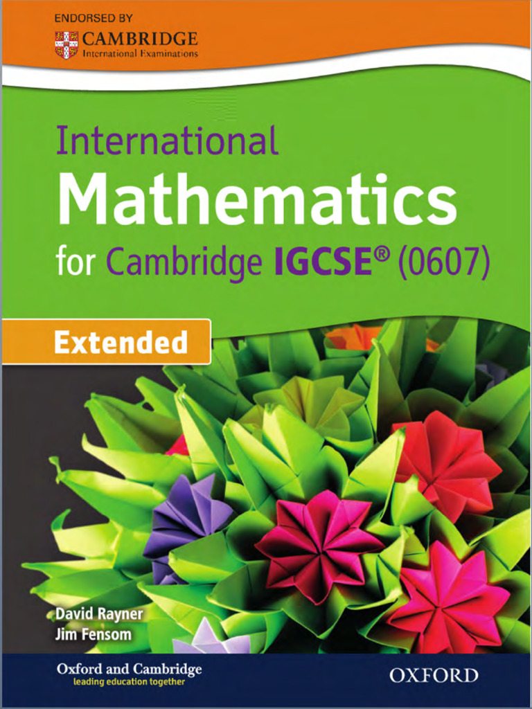 International Mathematics For Cambridge IGCSE - 0607 - Extended | PDF