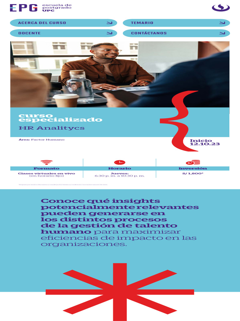 Curso de HR Analytics en Vivo | PDF | Negocios