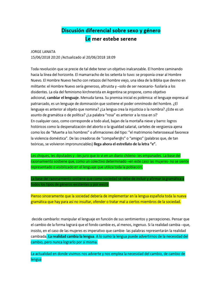 Le Mer Estebe Serene | PDF | Género | Estudios de género