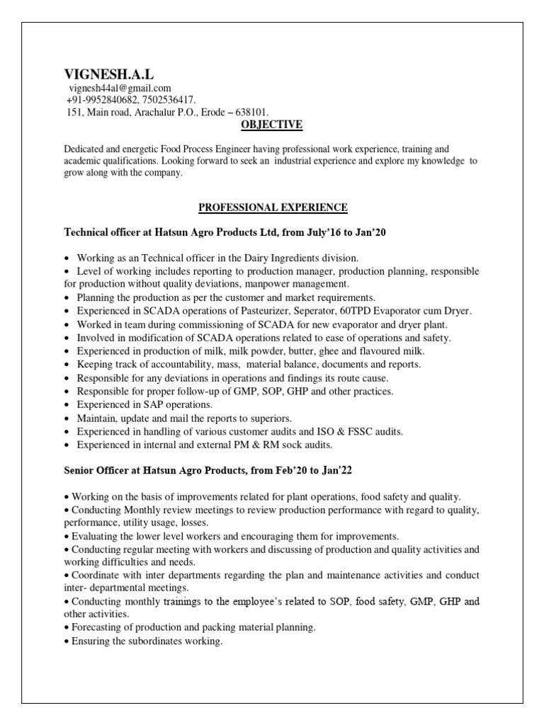 Vignesh Resume. | PDF