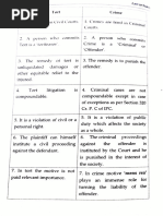 LLB 1st Semister July2023 Question Papers | PDF