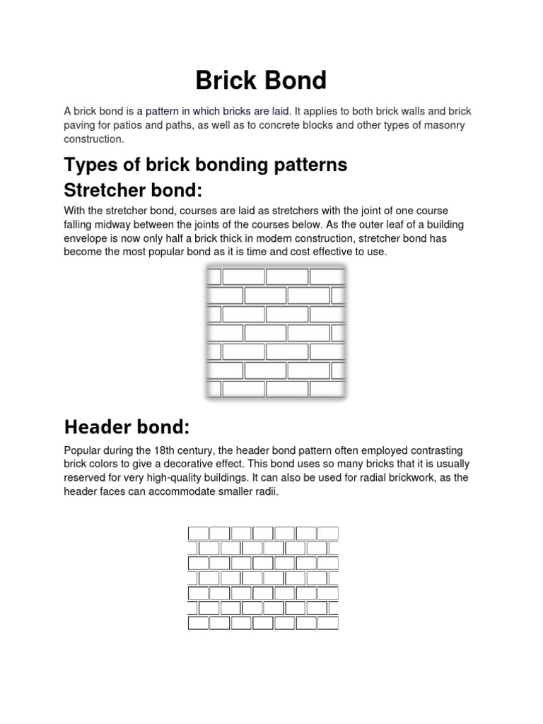 Brick Bond | PDF