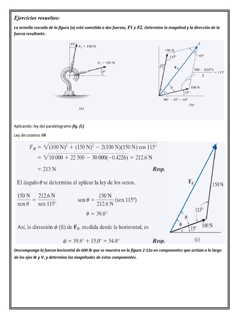 Ejercicios Estatica | PDF