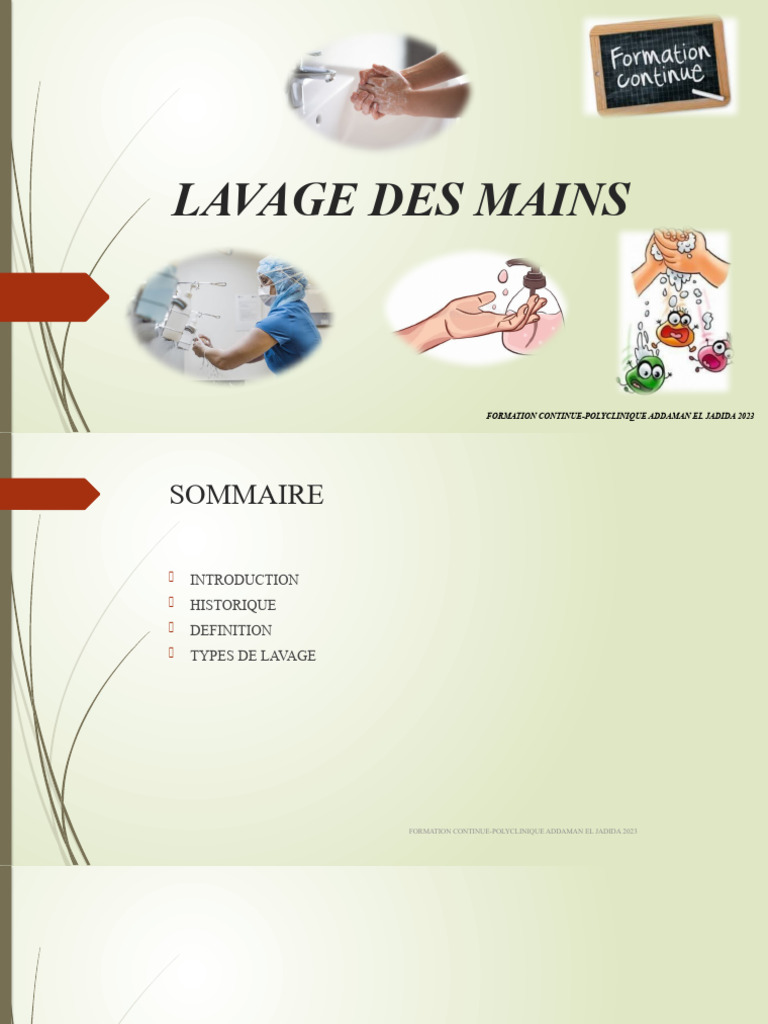 Lavage Des Mains | PDF